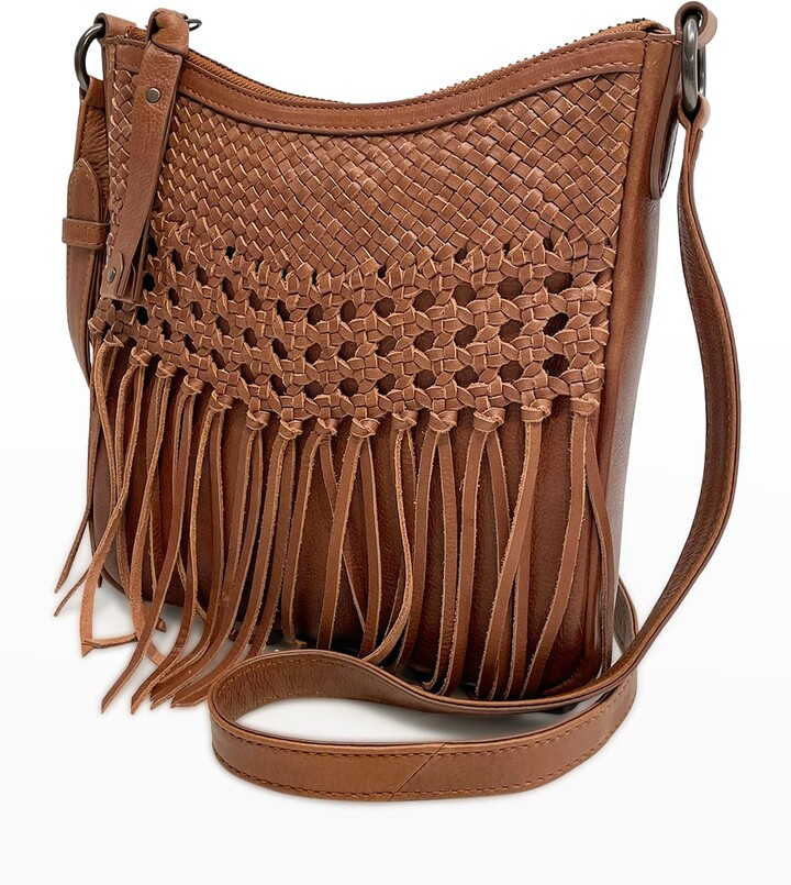 Frye Melissa Woven Fringe Swing Shoulder Bag - ShopStyle