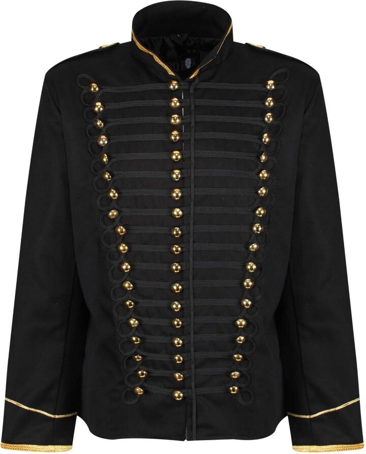 Ro Rox Black Parade Military Steampunk Gothic Jacket - Black & Gold ...