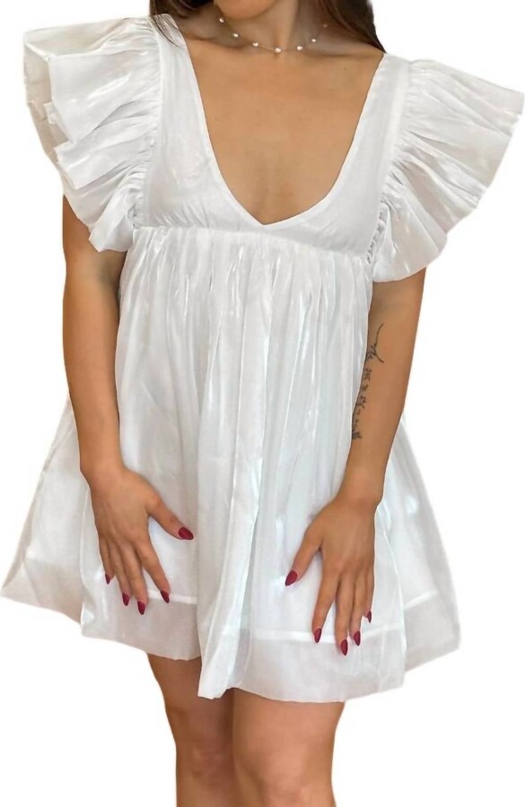 STORIA Open To It Dress In Ivory - ShopStyle