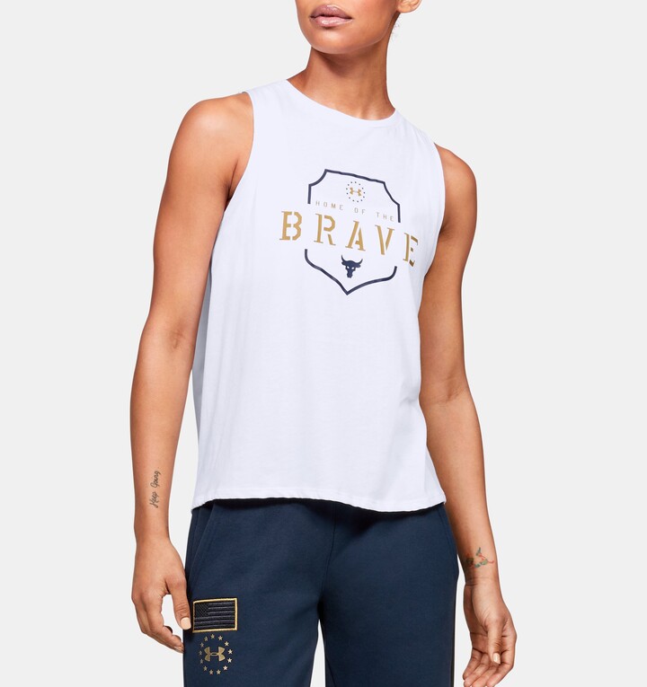 Under Armour Women's UA Freedom x Project Rock Tank - ShopStyle Tops