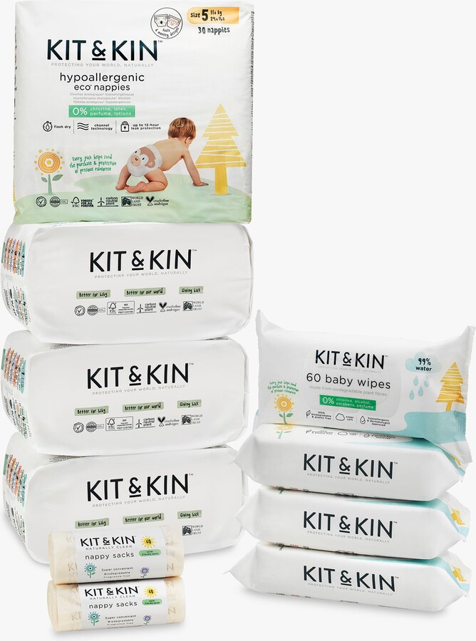 Kit & Kin Essentials Nappy Starter Bundle Pack - ShopStyle Crib Toys