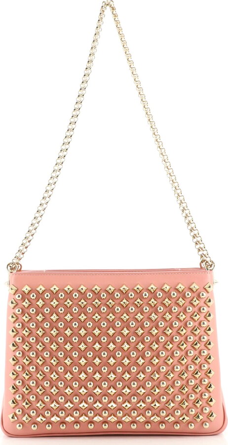 Christian Louboutin Triloubi Chain Bag Spiked Leather Large - ShopStyle