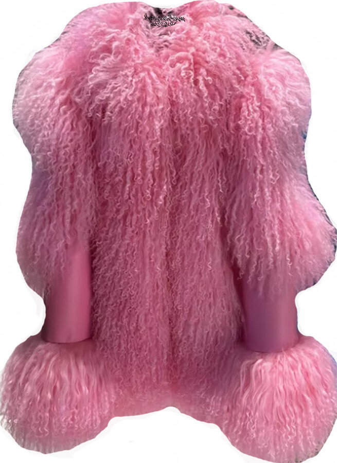 Women's Pink / Purple Ferdinand The Wild Vest Pink Shearling By ...