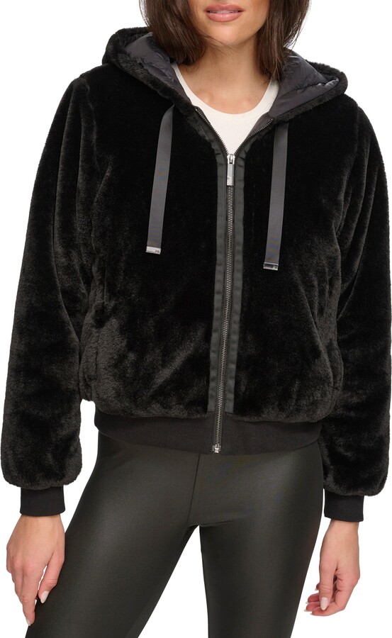 Andrew Marc Sport Faux Fur Hooded Jacket - ShopStyle
