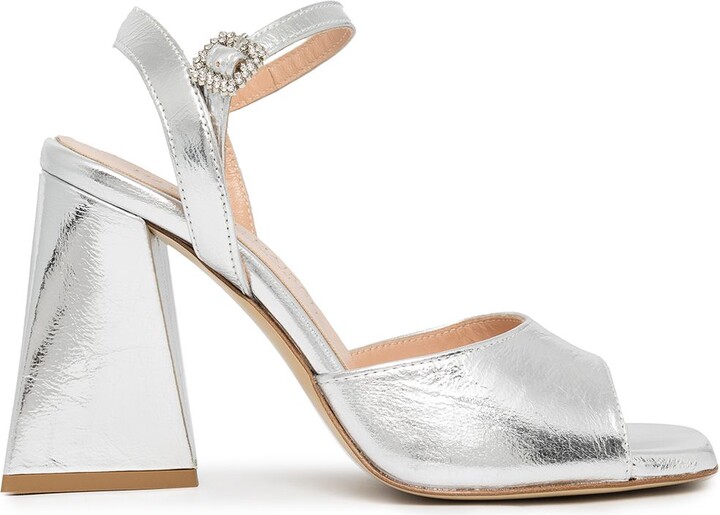 Madison.Maison Triangle Heel Sandals - ShopStyle