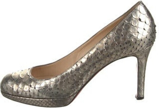 Christian Louboutin Python Animal Print Pumps - ShopStyle