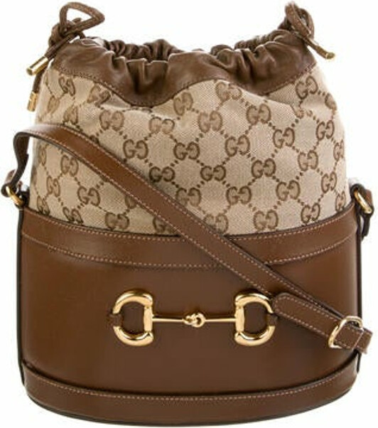 Gucci GG Canvas Horsebit 1955 Drawstring Bucket Bag - ShopStyle