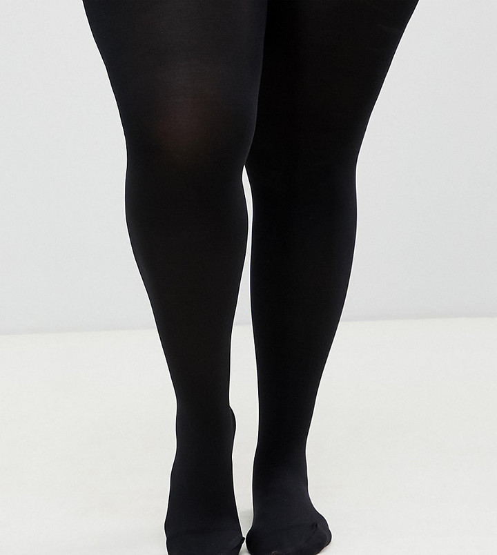 ASOS DESIGN Curve 120 denier black tights - ShopStyle Hosiery