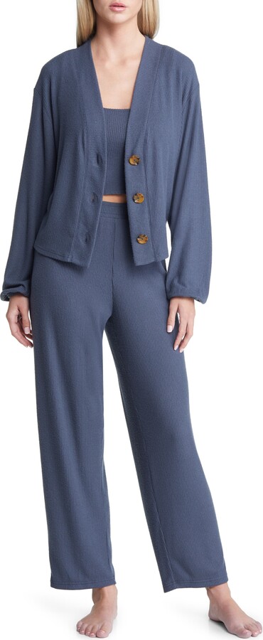 Open Edit 3-Piece So Soft Rib Lounge Set - ShopStyle