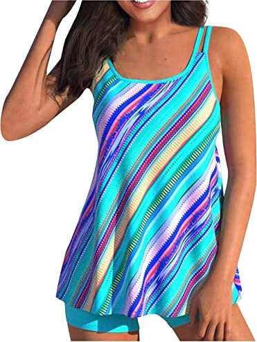 Generic Women's Fashion Split Conservative Bikini with Bra Pads and No ...