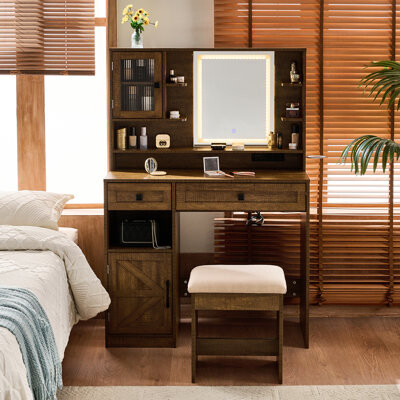 rustic dressing room