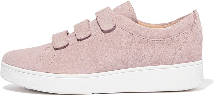 FitFlop Rally Strap Suede Sneakers - ShopStyle
