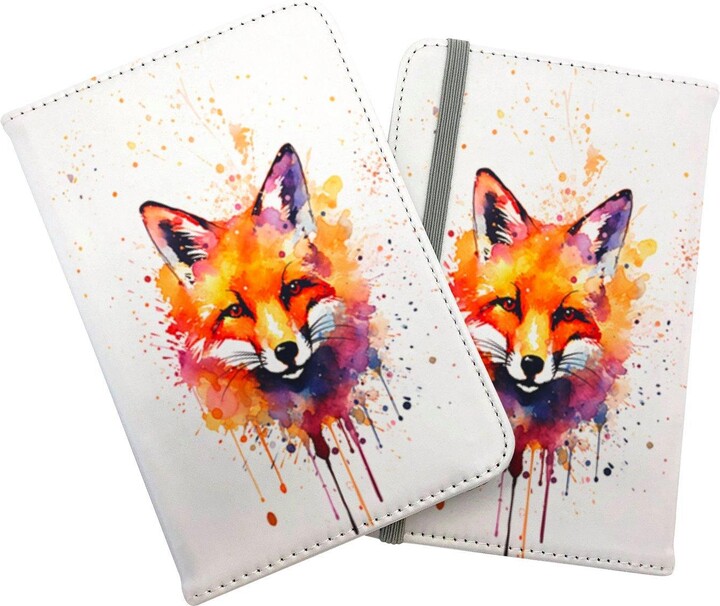 Warren Reed - Designer Watercolour Splashart Fox Face Passport Cover ...