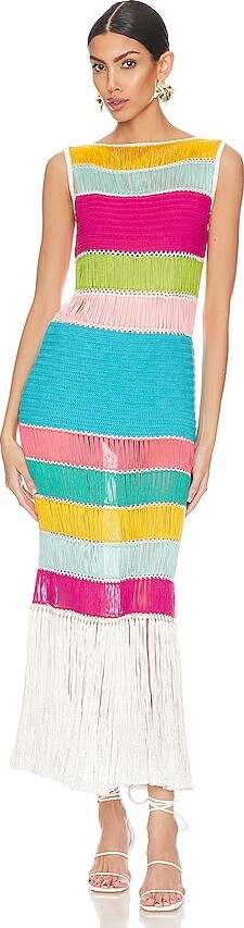 My Beachy Side x REVOLVE Rainbow Midi Dress - ShopStyle