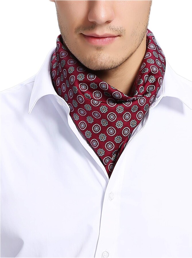 Prettystern Pure Silk Square Men´s Bandana Neckerchief Head-scarf Dark ...