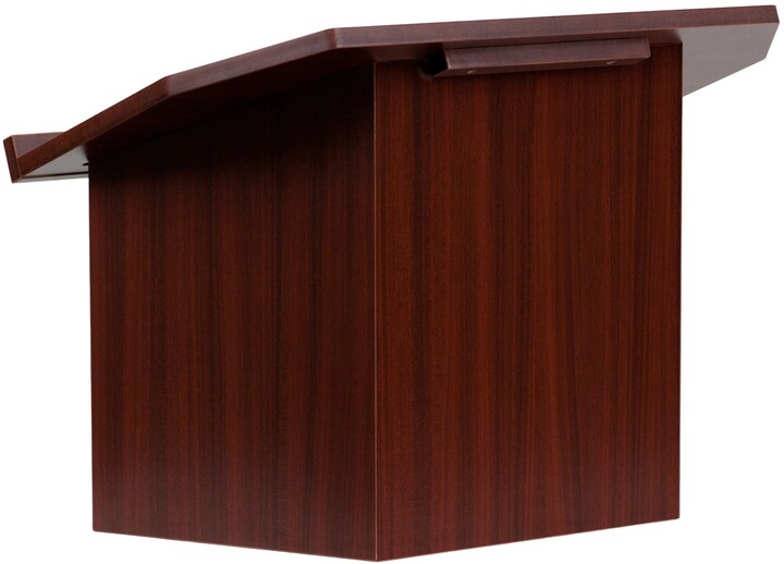 Delacora Portable 27" Wide Wood Foldable Tabletop Lectern Podium ...