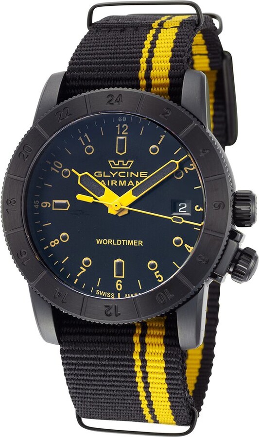 Glycine Airman Worldtimer Watch - ShopStyle