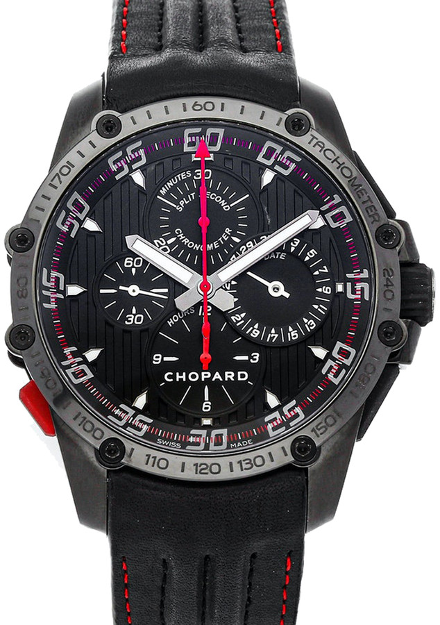 Chopard Black Stainless Steel DLC Classic Racing Superfast Chronograph ...