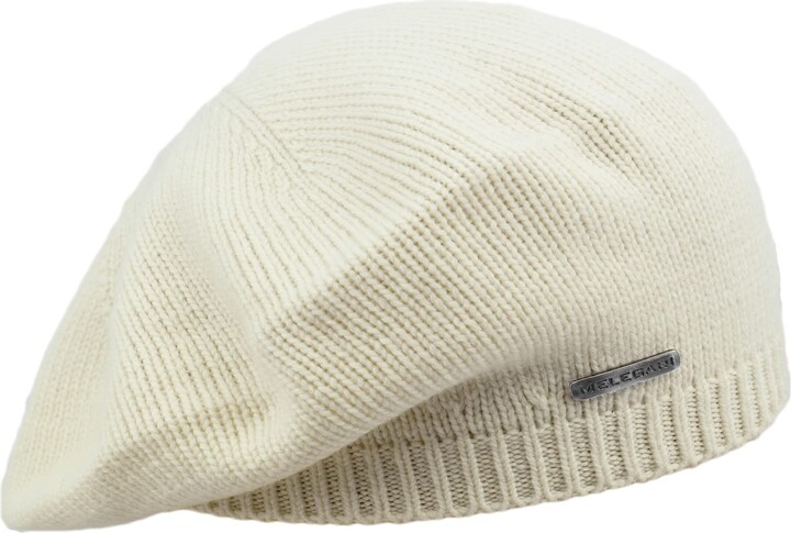 MELEGARI Knitted Basque Cap | Women | 100% Cashmere | Stresa Beret ...