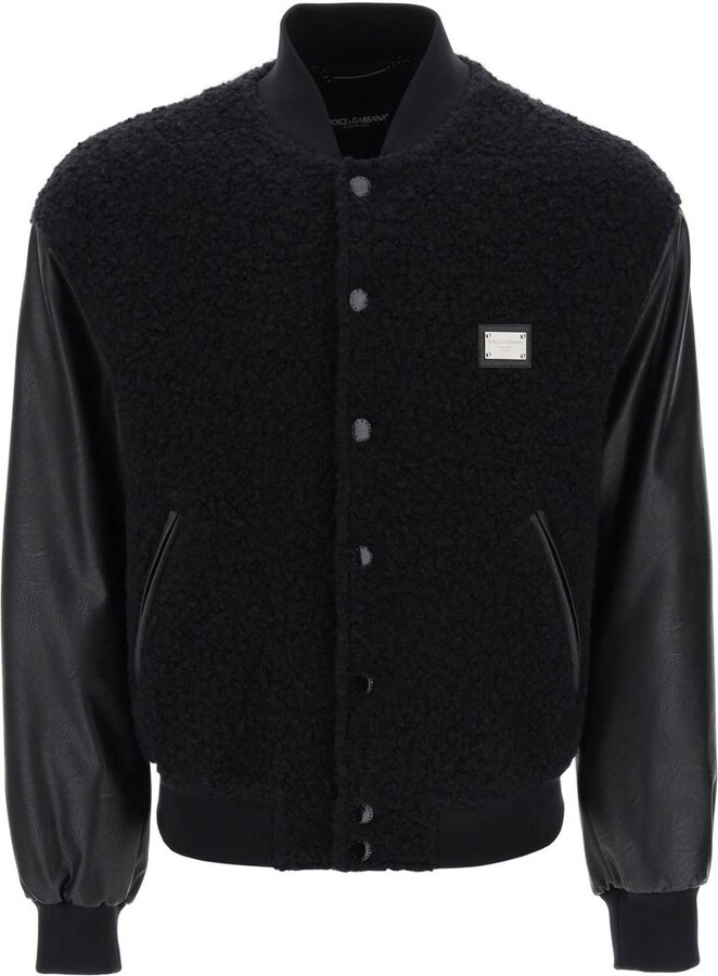 Dolce & Gabbana wool teddy bomber jacket - ShopStyle