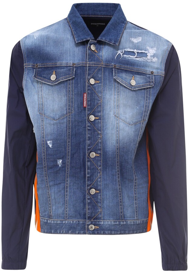 DSQUARED2 Contrast Denim Jacket - ShopStyle