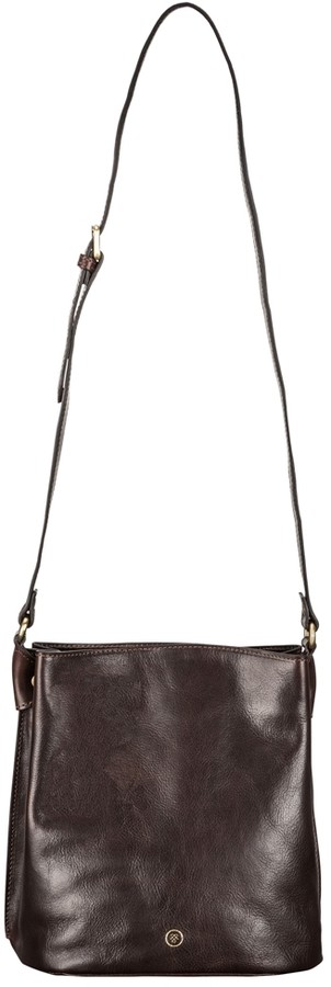 Maxwell Scott Bags Ladies Rich Brown Italian Leather Bucket Bag - ShopStyle