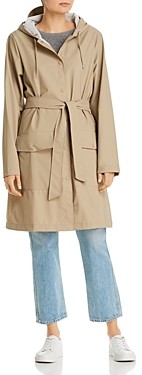 Rains Belted Rain Jacket - ShopStyle Fur & Shearling Coats
