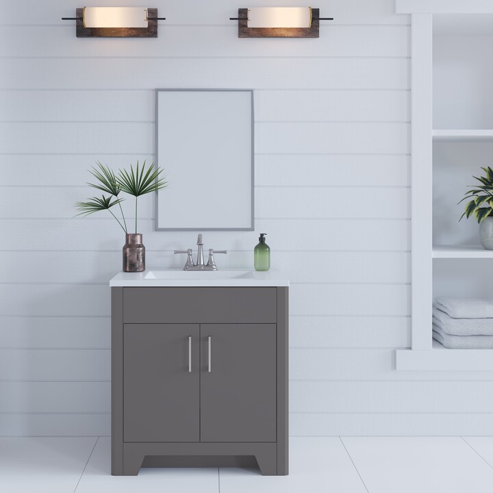 Spring Mill Cabinets 30.25" Salil Bathroom Vanity With 2-Door Cabinet ...