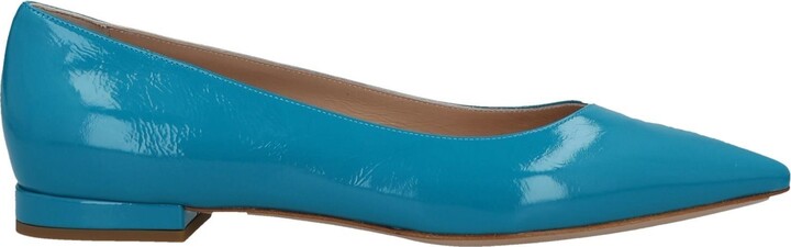 Casadei Ballet Flats Turquoise - ShopStyle