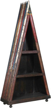 Far Pavilions Vintage Rustic Oars Repurposed Unique V Shaped 3 Shelves ...