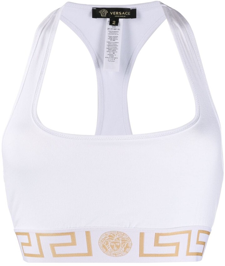 Versace Greca Border Sports Bra - ShopStyle