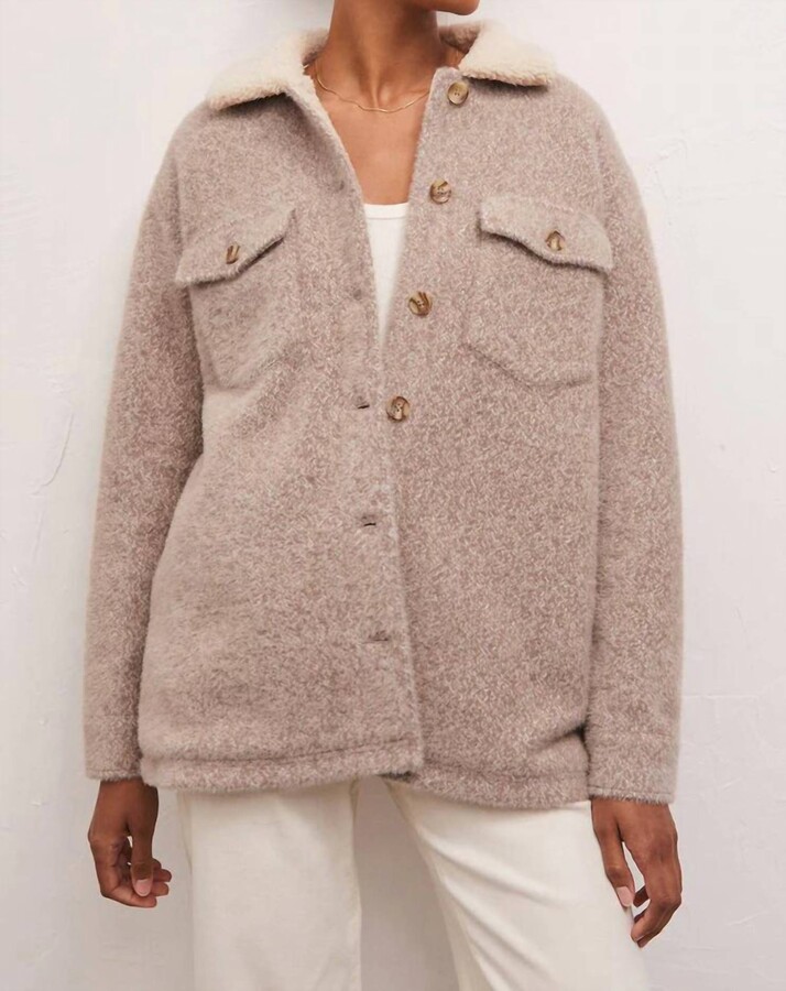 Z Supply Jordan Jacket In Heather Latte - ShopStyle
