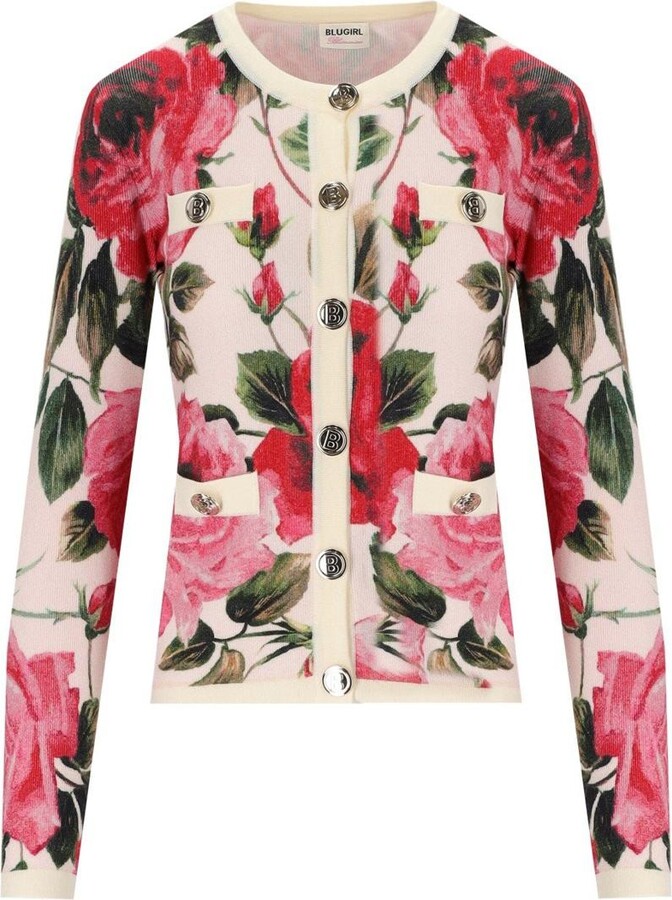 Blumarine Roses Cardigan - ShopStyle
