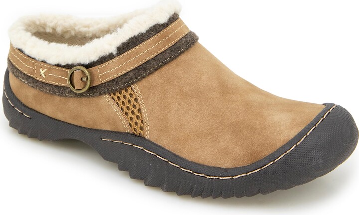 JBU Women's Ginger Faux Shearling Lined Slip On Casual Comfort Mule - ShopStyle