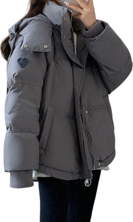 MODSGUE Winter Jackets for Women Long Sleeve Quilted Jacket Packable ...