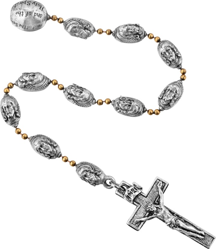 Symbols of Faith Pewter Our Father Creed Hand Rosary - ShopStyle Key Chains