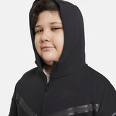 Nike Sportswear Tech Fleece Big Kids' (Boys') Full-Zip Hoodie (Extended Size) in Black - ShopStyle