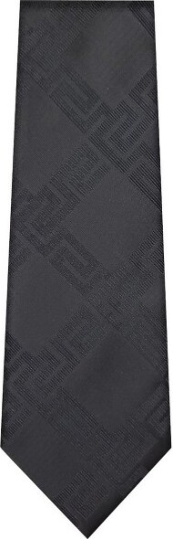 The Dapper Tie TheDapperTie Men' Black Geometric Necktie with Hanky ...