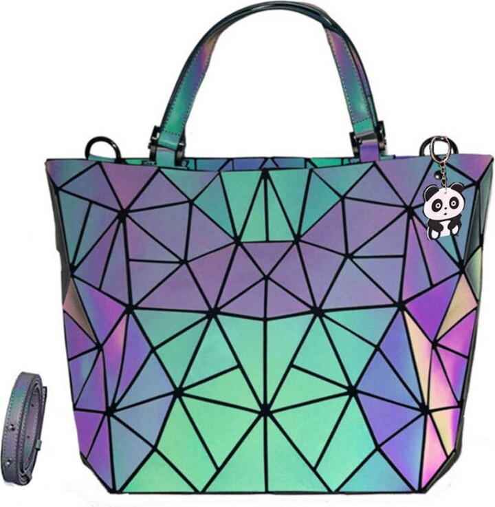 OLOEY Women Geometric Luminous Purses and Handbags Color Changing ...