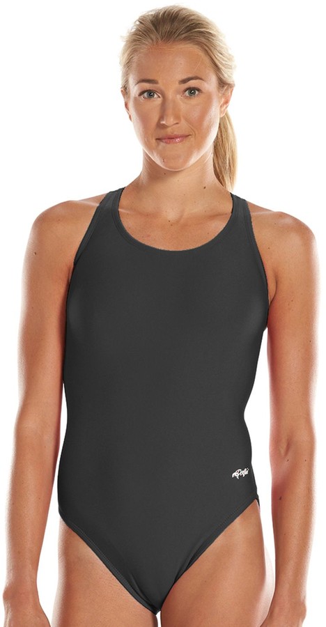 Women's Dolfin Team Solid High Performance Competitive One-Piece ...
