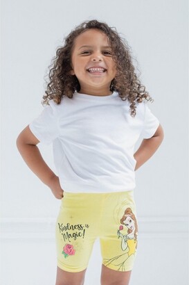 Disney Princess Moana Rapunzel Belle Big Girls 4 Pack Bike Shorts ...