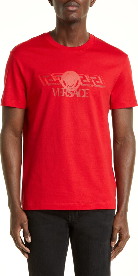 Versace La Greca Medusa Logo Graphic Tee - ShopStyle T-shirts