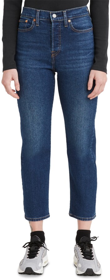 Levi's Women's Wedgie Straight-Leg Cropped Jeans - ShopStyle