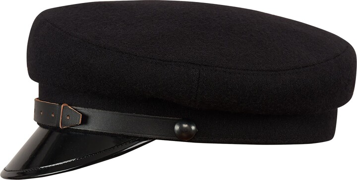 Sterkowski Wool Cloth Peaked Breton Style Maciejowka Cap 62 cm Black ...