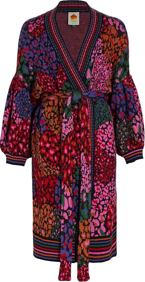 Farm Rio Rainbow Hearts Cardigan - ShopStyle