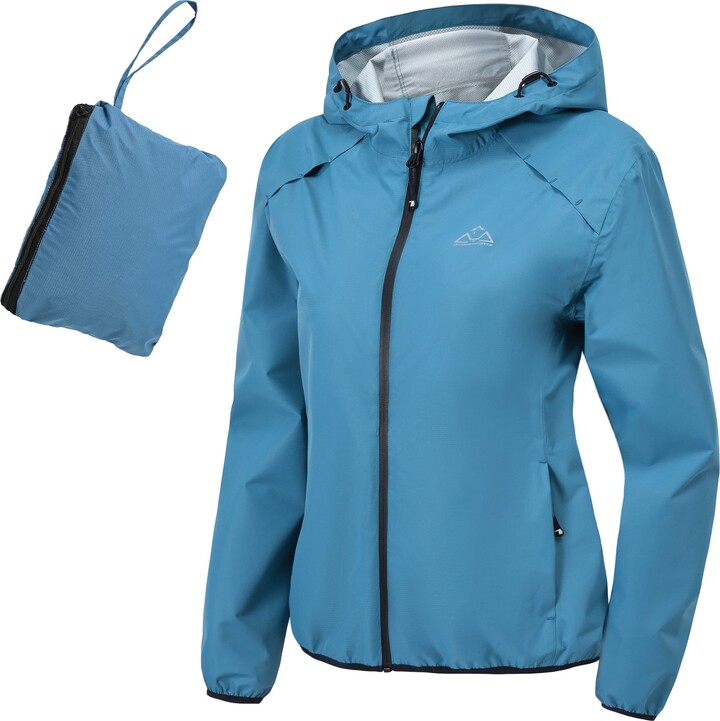 Rdruko Womens Llightweight Waterproof Jackets with Hood Windproof ...