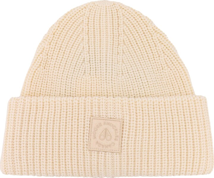 Moose Knuckles Hat with logo patch - ShopStyle