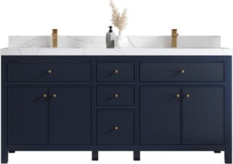 Etsy Sonoma 72 in W X 22 D Free Standing Reeded Double Sink Bathroom ...