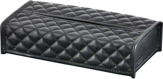 Riviere Quilted Leather Rectangle Tissue Box - ShopStyle Bath Accessories