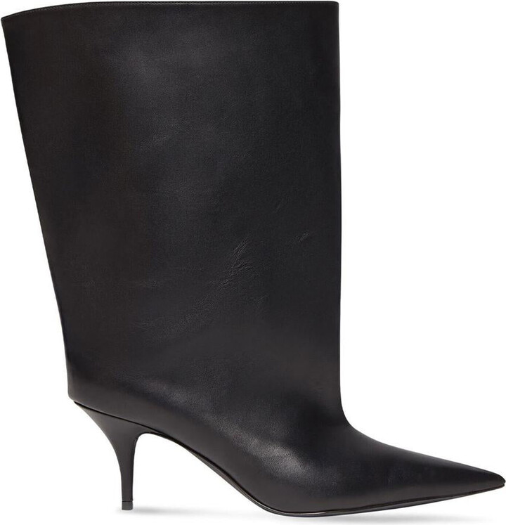 Balenciaga Waders leather boots - ShopStyle